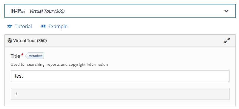 Virtual Tour (360) New Scene Issue | H5P
